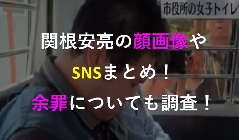 関根安亮の顔画像やプロフィール/SNSまとめ！余罪についても調査！ | media futuretide